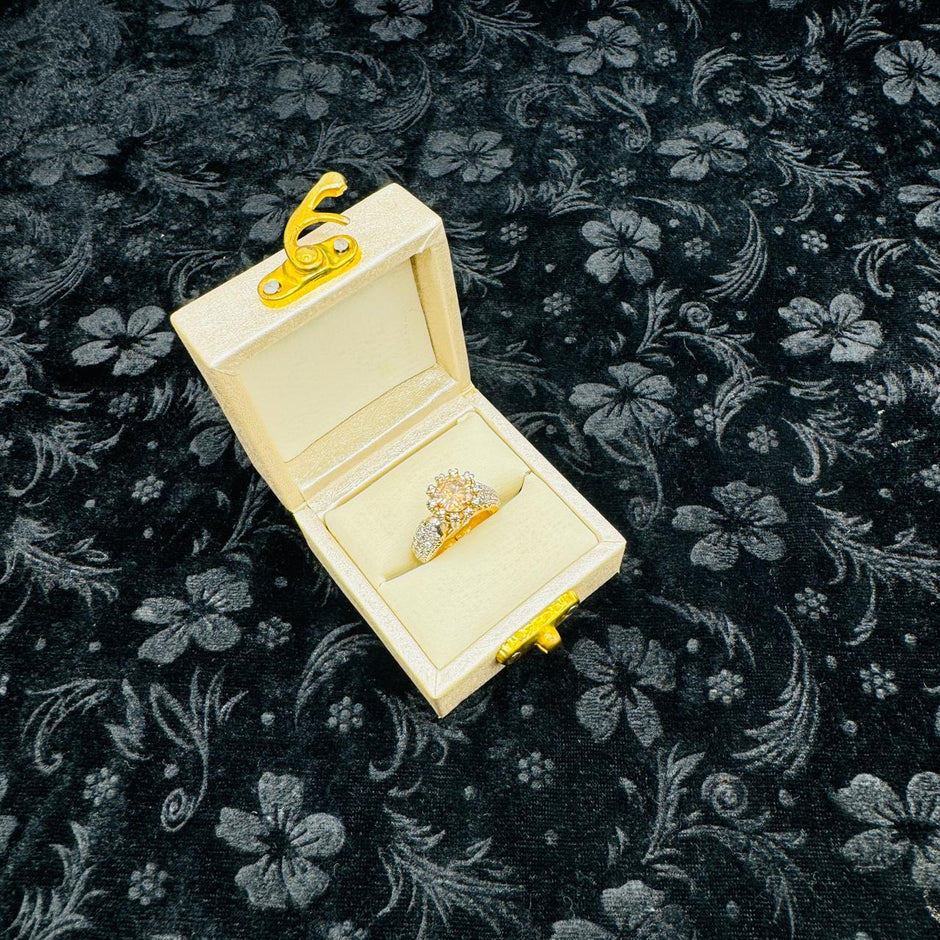 Gold Polish Stone Rings – Zubair Collection